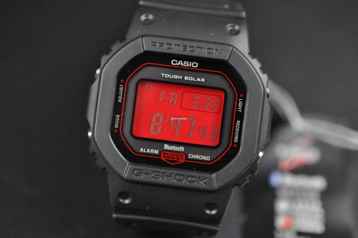 CASIO G-SHOCK Black & Red GW-B5600AR-1 Solar Radio Men's Watch – CB WATCHES