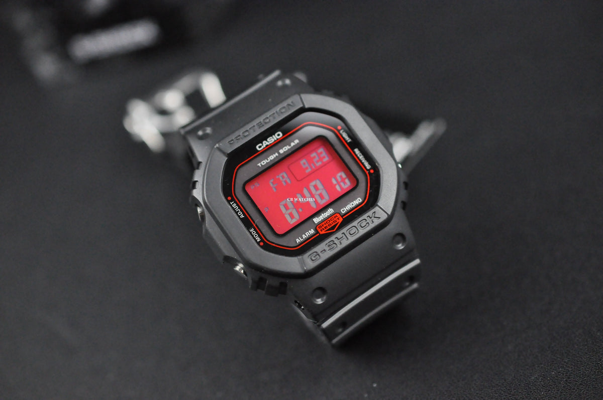 CASIO G-SHOCK Black & Red GW-B5600AR-1 Solar Radio Men's Watch – CB WATCHES